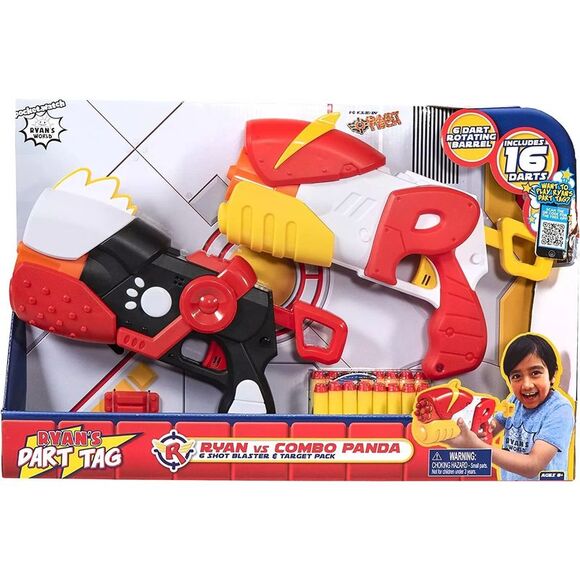 Ryan's World | Toys | Ryans World Dart Tag Ryan Vs Combo Panda 6 Shot ...